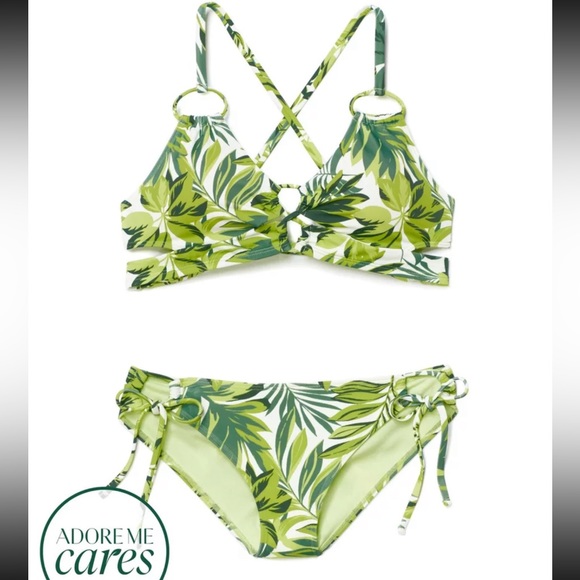 Adore Me | Swim | Adore Me Tatiana Bikini Leaf | Poshmark